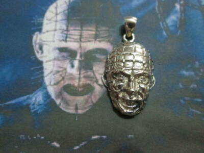 Pinhead the Mask Hellraiser pendant made sterling silver 925-artisan ...