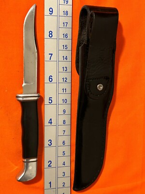 BUCK 102 WOODSMAN KNIFE INVERTED 2 LINE STAMP 1967-1972 W/ SHEATH USA ...