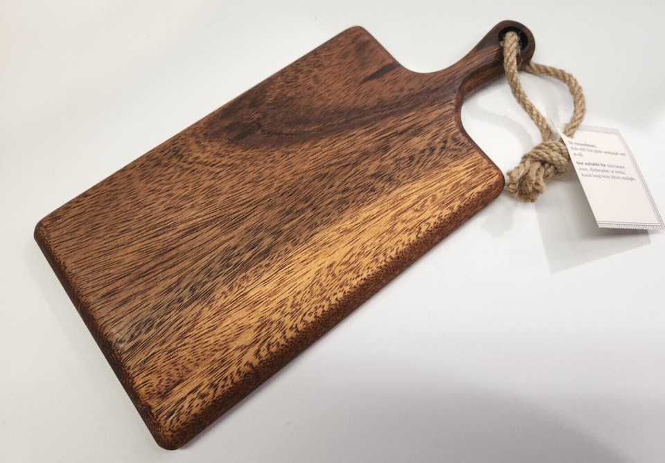 NEW Smith & Callahan Acacia Wood Cheese Bread Charcuterie Board Twine ...