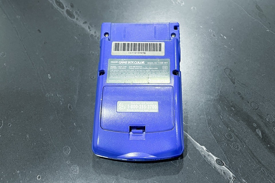 Nintendo Game Boy Color Grape + 4 Games Bundle - X-Men, Simpsons ...