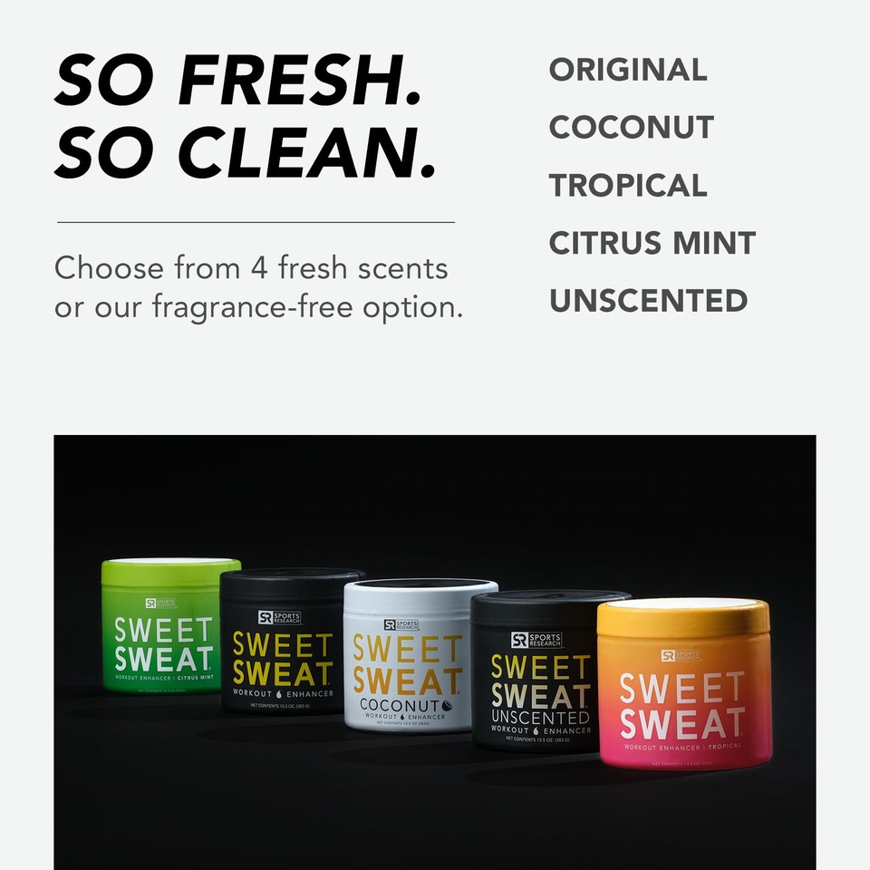 Sweet Sweat Workout Enhancer Gel Maximize Exercise Faster 13.5oz Jar ...