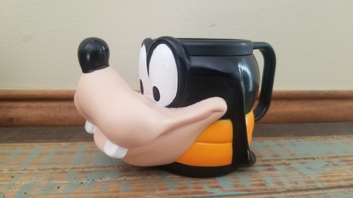 Vintage Disney Goofy Plastic Cup Children's Mug Sculpted 3D Applause | eBay