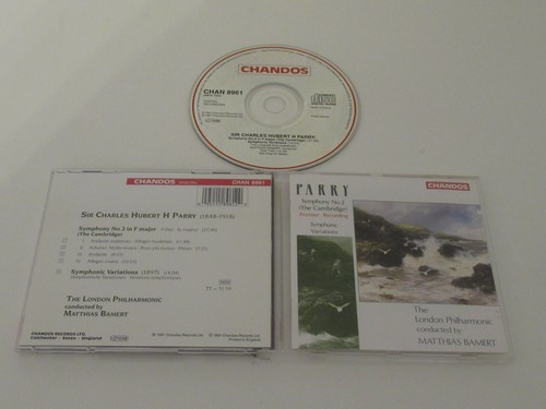 Parry - Symphony No. 2 (The Cambridge) Symphonic Variations / Chan 8961 ...