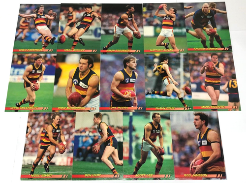 1994 SELECT AFL ULTIMATE CARD SERIES FULL BASE CARD TEAM SET-ADELAIDE ...