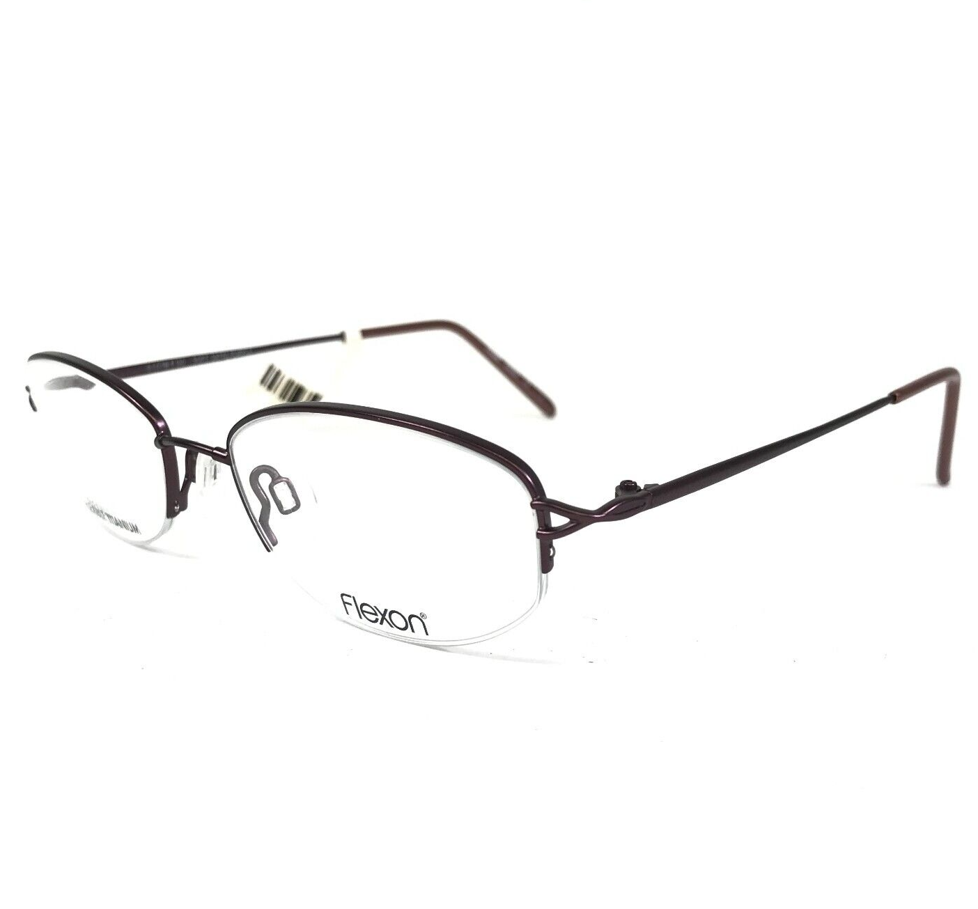 Marchon Eyeglasses Frames FLEXON 635 SOFT SATIN PURPLE Matte Half Rim ...