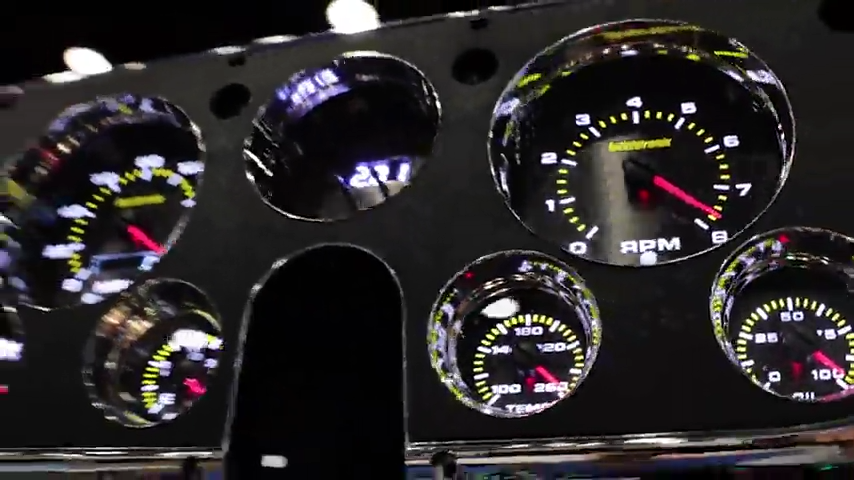 1967-1972 Chevy Truck Analog gauge cluster replacement, Black Faceplate ...