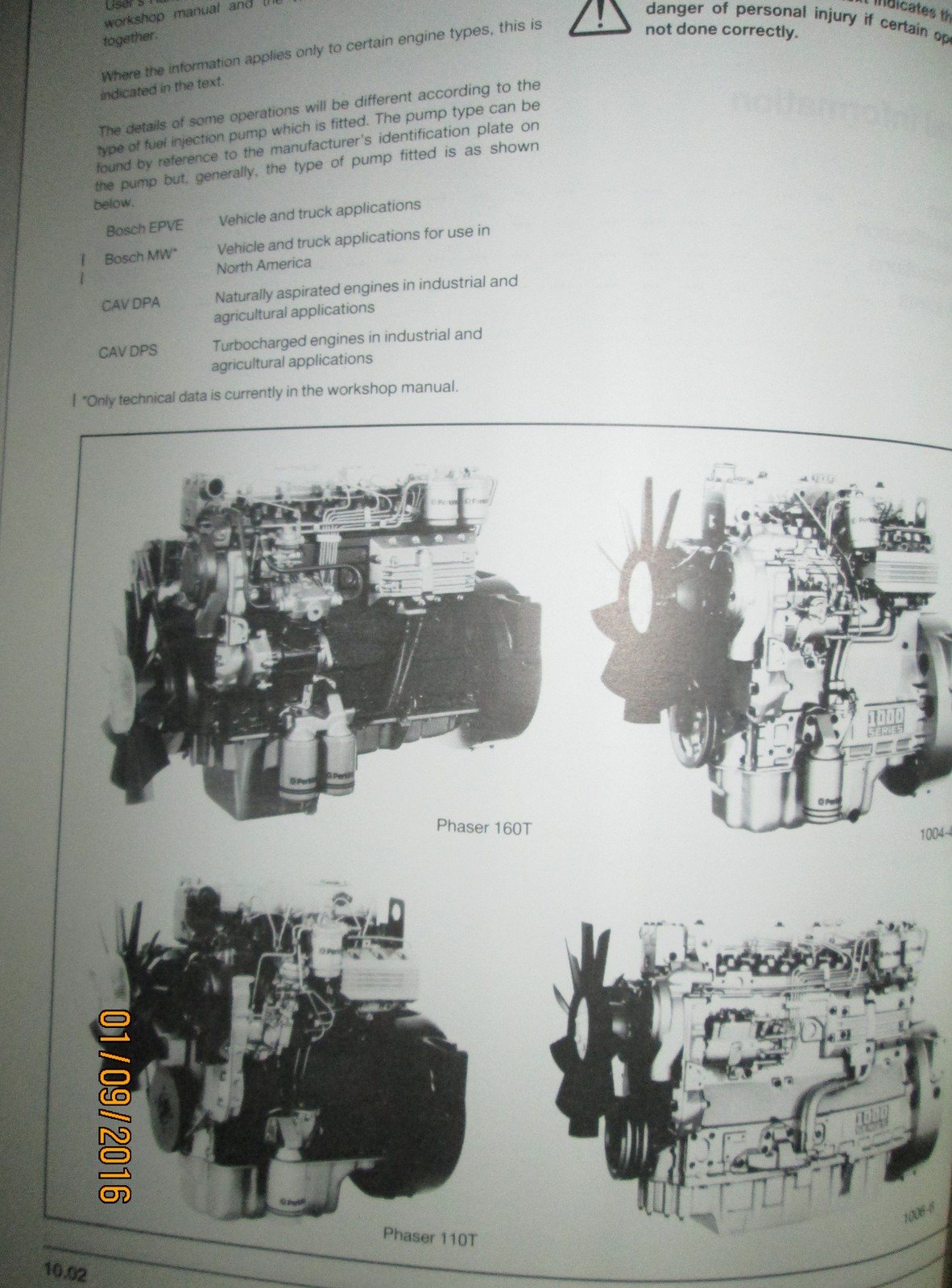 PERKINS Diesel Engines 4 & 6 Cyl. Phaser 1000 Series Workshop Manual ...