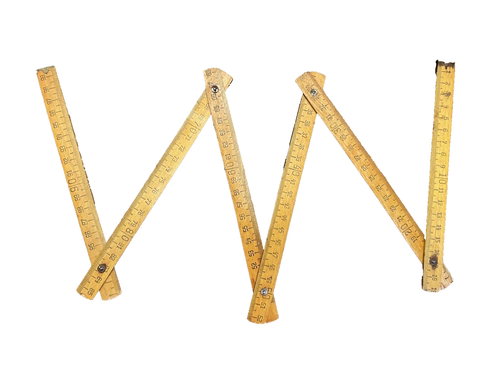 Ruler Folding Yardstick Inches & Metric 39 in 100cm Vintage | eBay