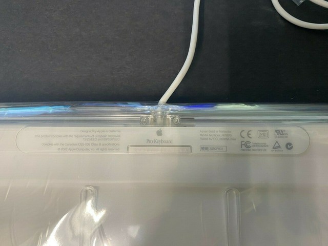 Apple Pro Keyboard M7803 2002 White Keys Keyboard - Tested Works 100 ...