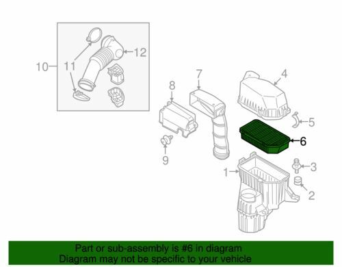 Genuine Kia 2010-2011 Soul Engine Air Cleaner Filter Element 281132K000 ...