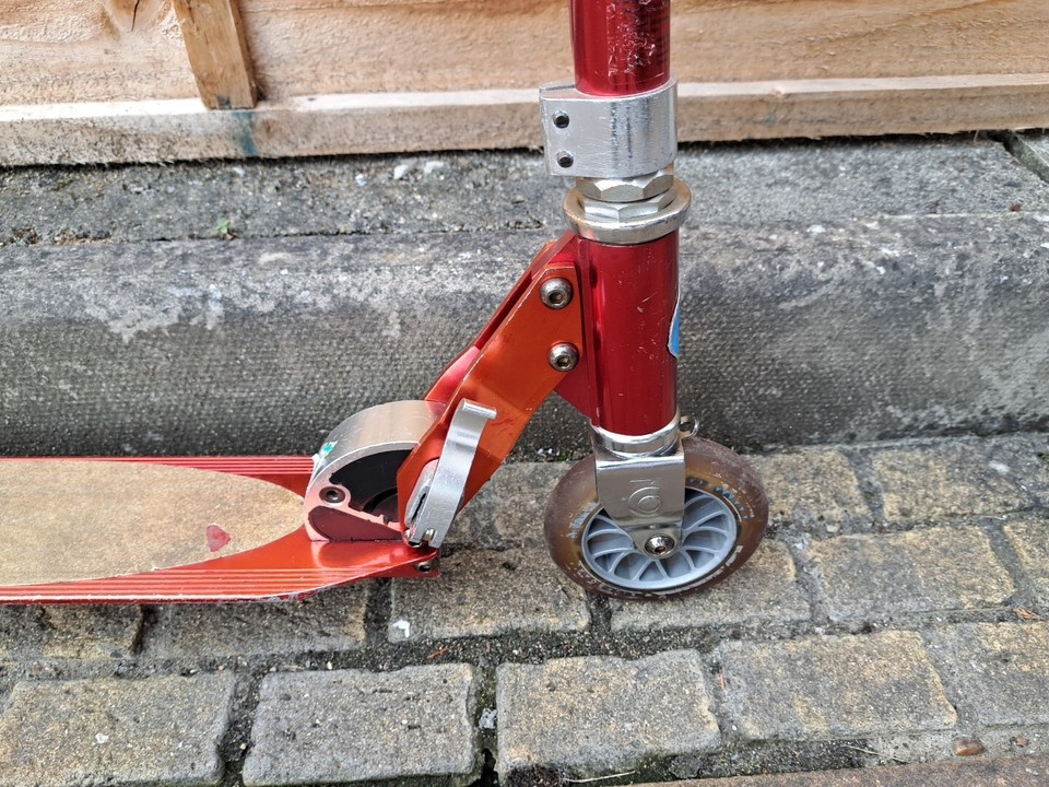 Micro Sprite Kids Push Scooter Aluminum Red Stripe SA0178 Foldable ...