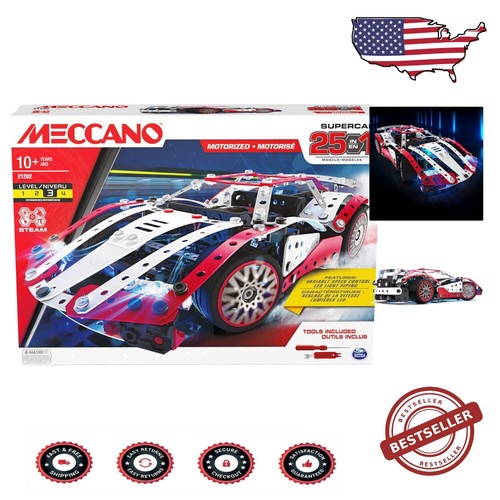 Creative 25-in-1 Steel Supercar Kit - Build STEM Models with Lights for ...
