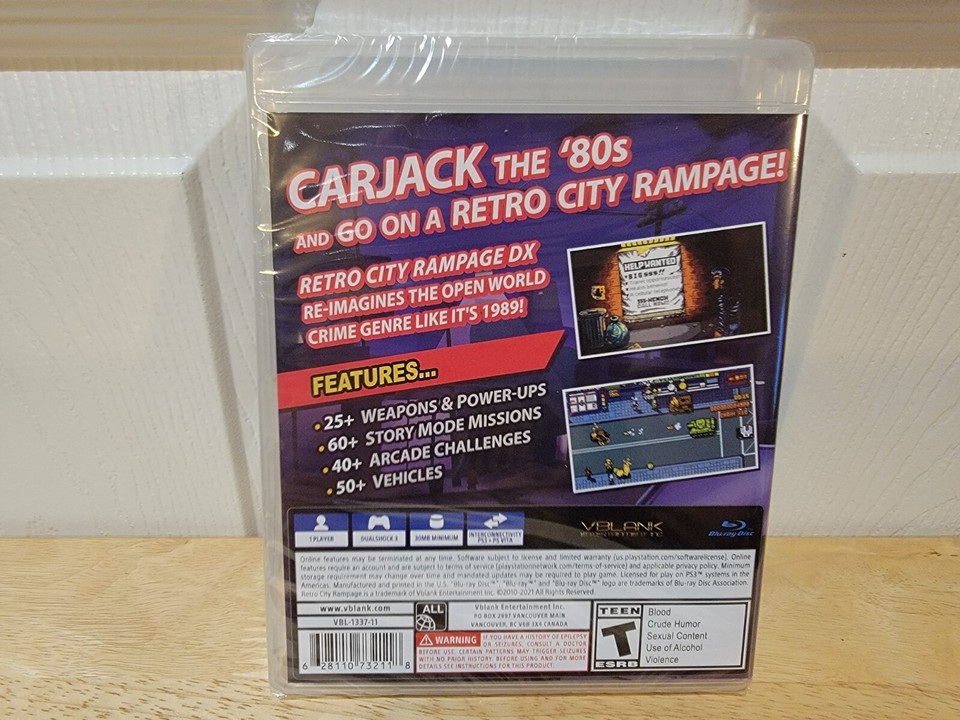 Retro City Rampage DX (Playstation 3, 2022) PS3, Brand New, Rare | eBay