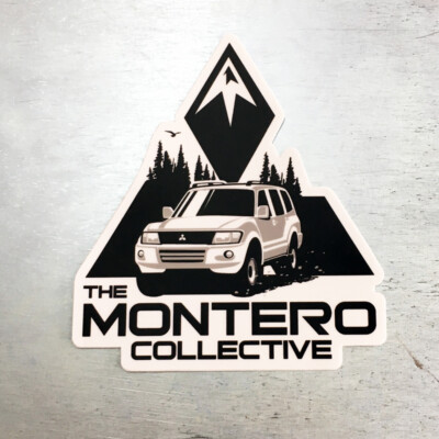 The Montero Collective Gen3 Logo Sticker, 2001-2006 Mitsubishi Pajero ...