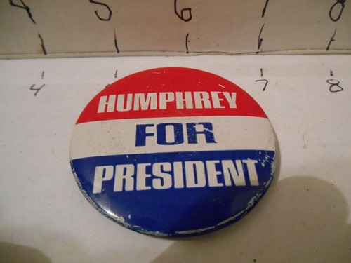 Vtg Humphrey for president red,white,blue Pin Back Button | eBay