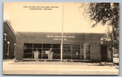 Postcard Indiana IN The United States Post Office Loogootee Y4 | eBay