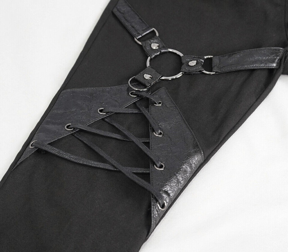 Devil Fashion Women Black Gothic Punk Long Pants Slim Fit Casual ...
