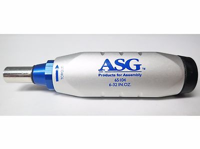 ASG JERGENS 65104 1/4" HEX PRE-SET TORQUE SCREWDRIVER 6-32 IN OZ | eBay