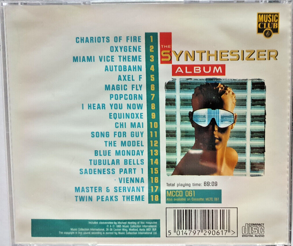 Various Artists - Synthesizer Album (1992) for sale online | eBay