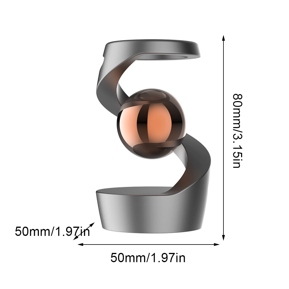 Gravity Defying Kinetic Desk Toy Floating Gyroscope Toy (Gray Top ...