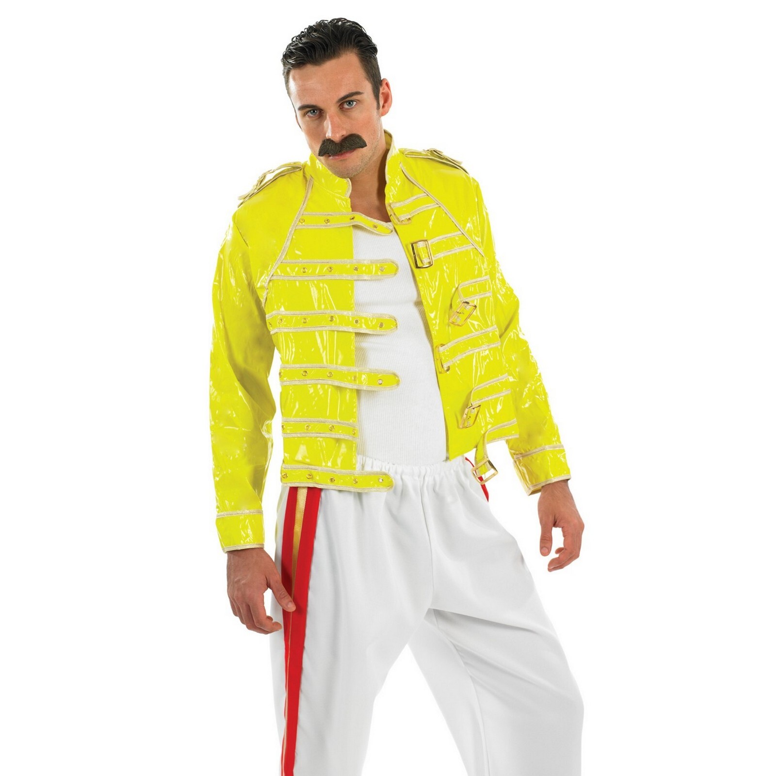 80er Jahre Rock Star Kostüm Herren Freddie Mercury Rocker Musiker ...