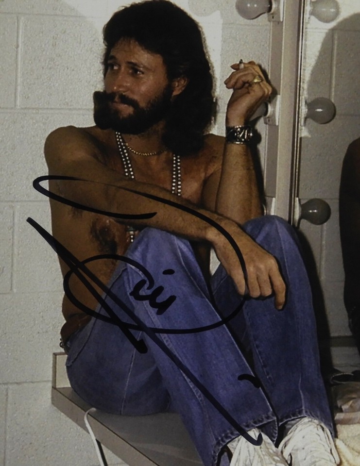 Barry Gibb JSA Signed Autograph 8 x 10 Photo The Bee Gees | eBay