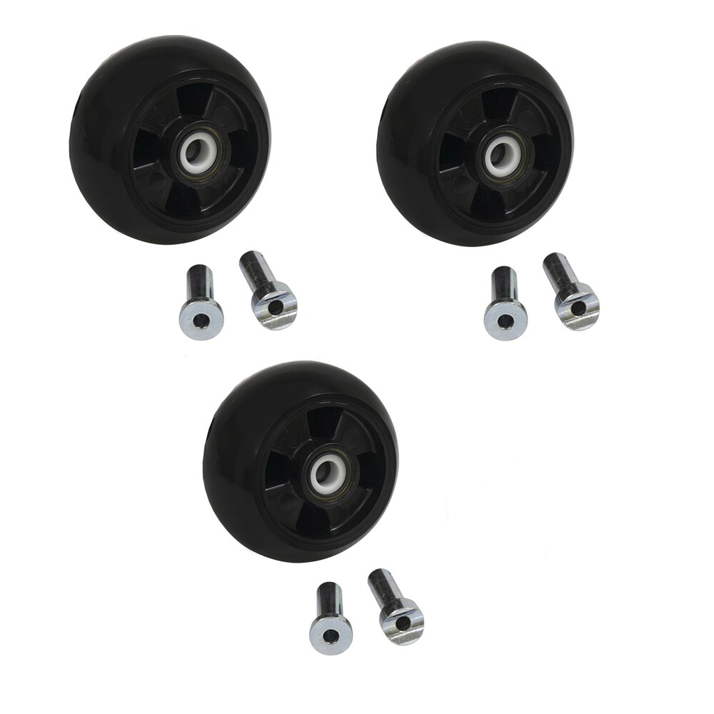 3 Plastic Deck Wheel Kits Fits John Deere F680 F687 F710 F725 F735 ...