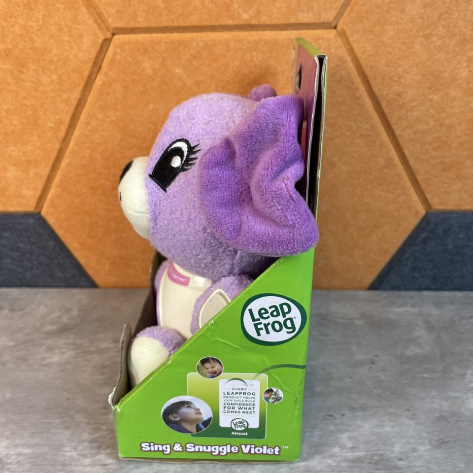 New Sing & Snuggle Violet Purple Dog Musical and Light up Plush Toy 6 ...