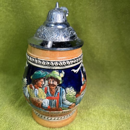VTG Western Germany Beer Stein Lidded. Western Germany On Bottom 6 Tall ...