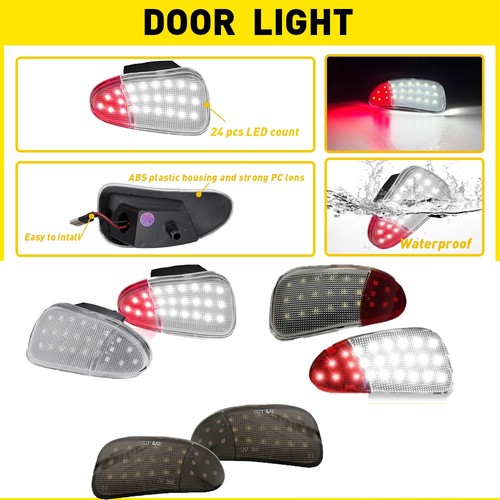 2X LED Panel Door Light Courtesy Lamp For 1997-1999 Ford F-250 F-150 ...