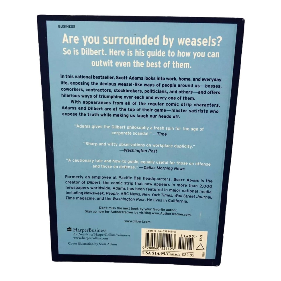 Scott Adams Book Dilbert Weasel Way Funny Humor Guide Workplace ...