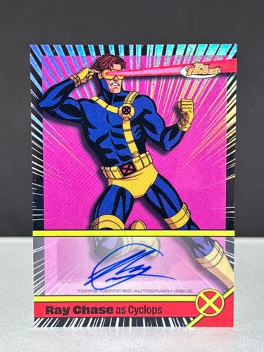 Ray Chase CYCLOPS 2025 Topps Finest X-men '97 Voice Actor AUTO #VA-RC ...
