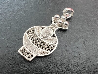 Filigree Poporo Quimbaya Pendant 950 Sterling Silver Handmade Mompox ...