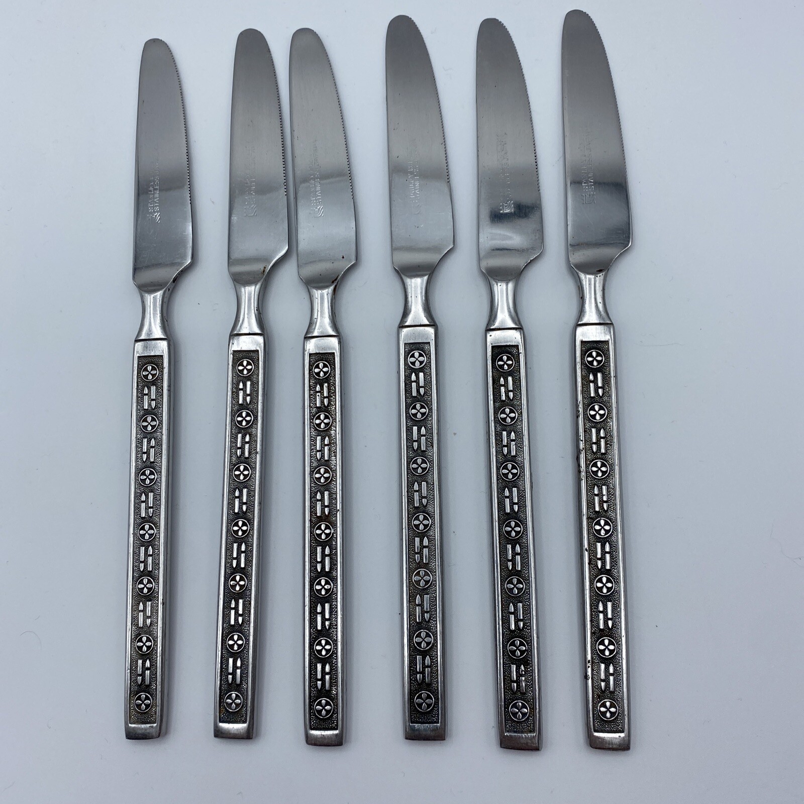 Stanley Roberts MATADOR Stainless Japan Flatware Set Of 6 Dinner Knives ...