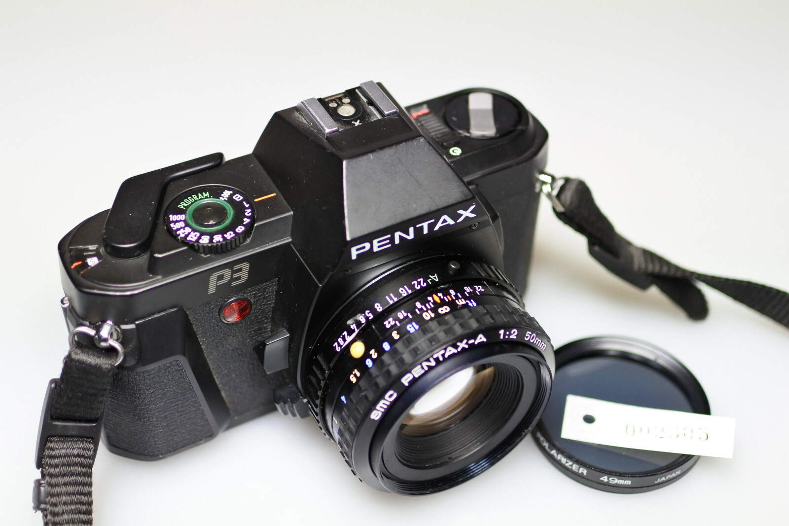 PENTAX P3 35mm SLR CAMERA W/SMC PENTAX-A 1:2 50mm LENS EXCELLENT | eBay
