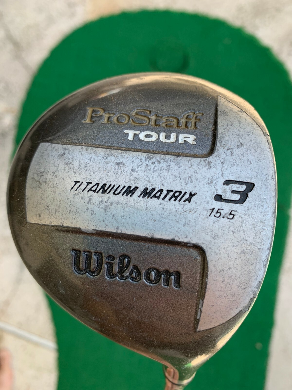 Wilson Pro Staff Tour Titanium Matrix 3 Wood 15.5 Loft Tour Graphite ...