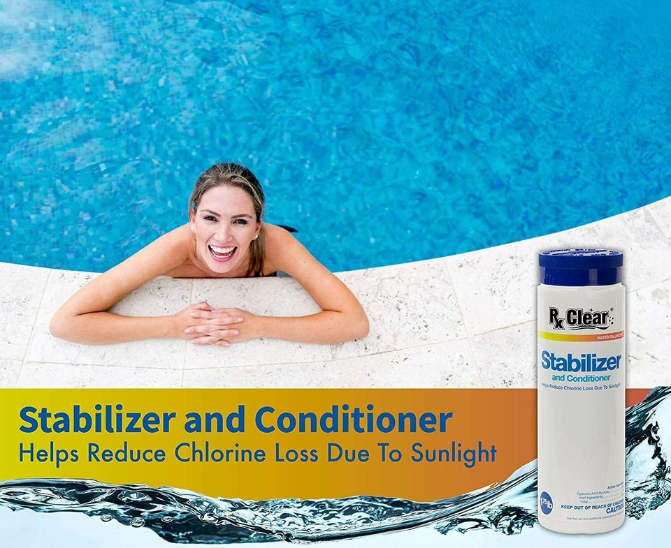 Rx Clear Conditioner & Stabilizer Cyanuric Acid For Swimming Pools ...