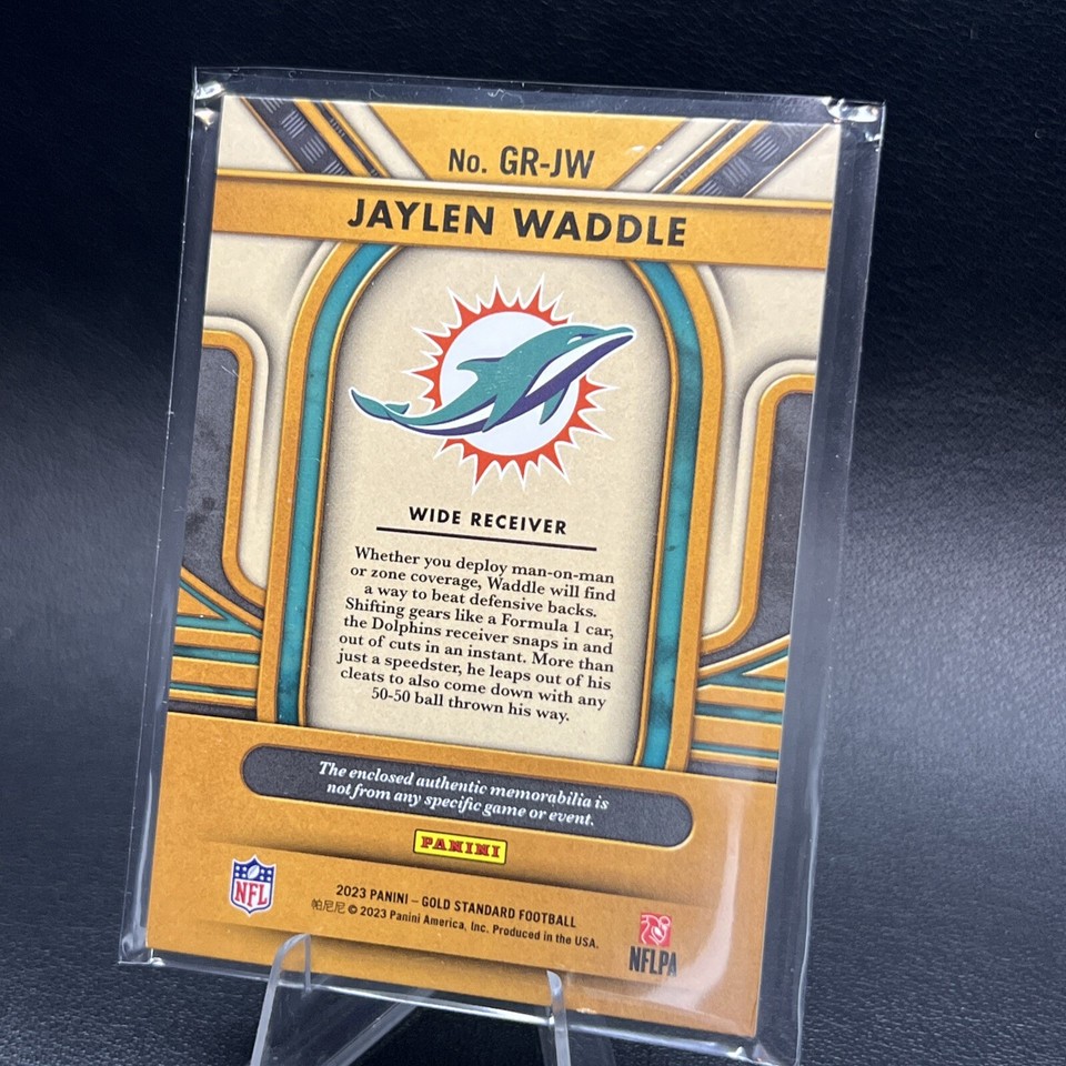 2023 Panini Gold Standard Jaylen Waddle Gold Rush /299 DOLPHINS #GR-JW ...