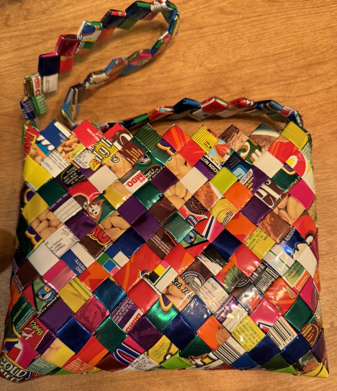Fair Trade Candy Wrapper Bag-New | eBay