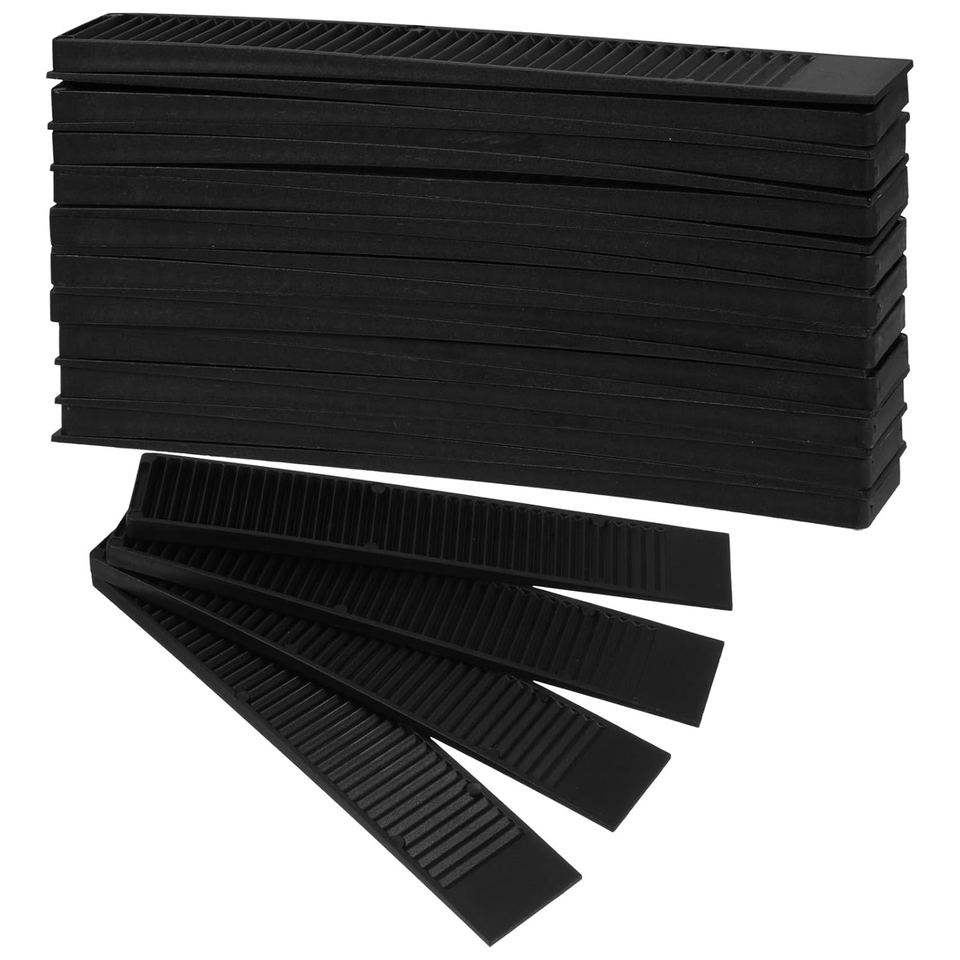 48 Pack Black Composite Shims – Heavy Duty Plastic Leveling Wedges for ...