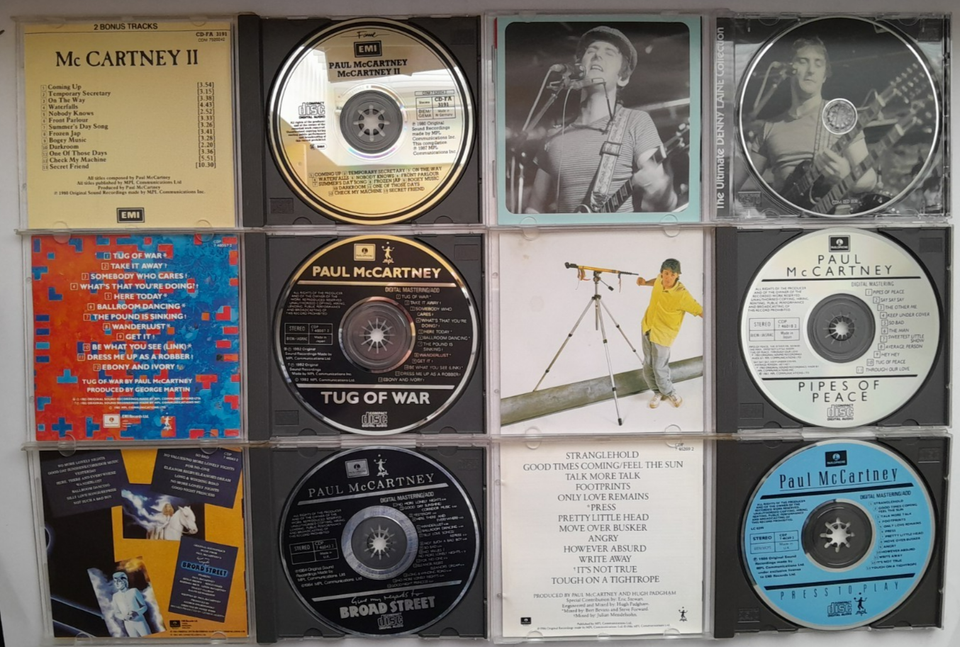 Paul McCartney 6xCD Job Lot - inc McCartney ll/TugOfWar/PipesPeac ...