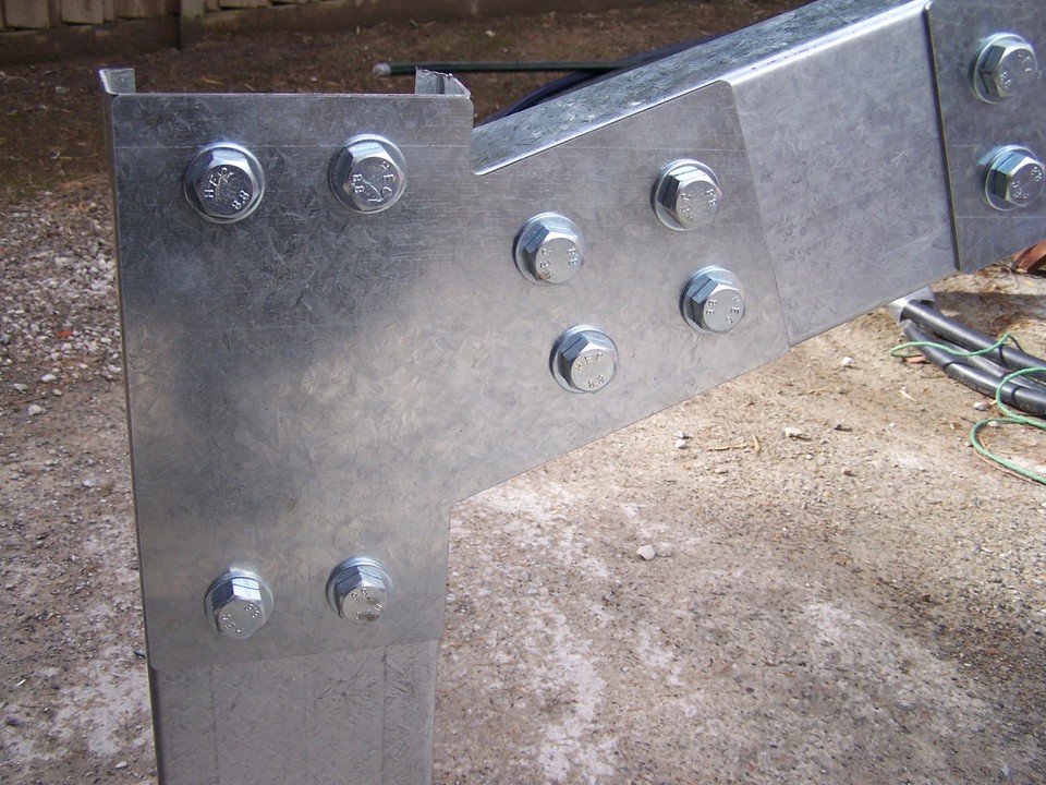 Shed Brackets 6inch C Section Purlin-Garage-Steel Plate Industrial Apex ...