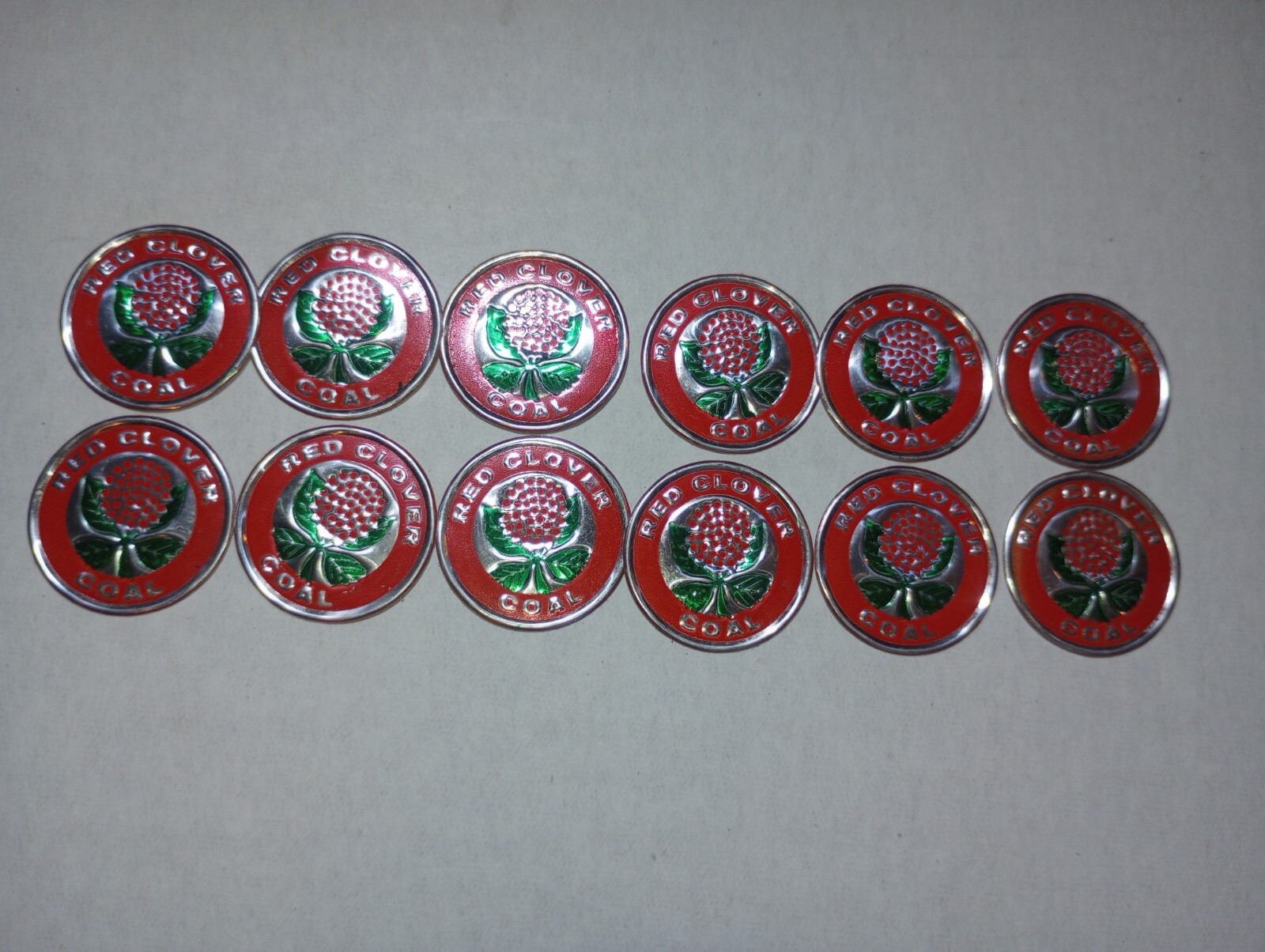 Lot Of 12 Eastern Kentucky "Red Clover Coal" Scatter Tags Look New Fr ...