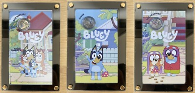Coins Not Included, Acrylic Display Only ..Bluey Coin Display, C Mint ...