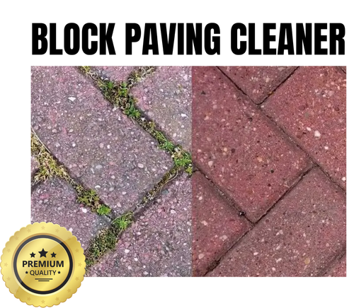 Block Paving Driveway Cleaner Makes 5L Black Grease Remover Algae Moss ...