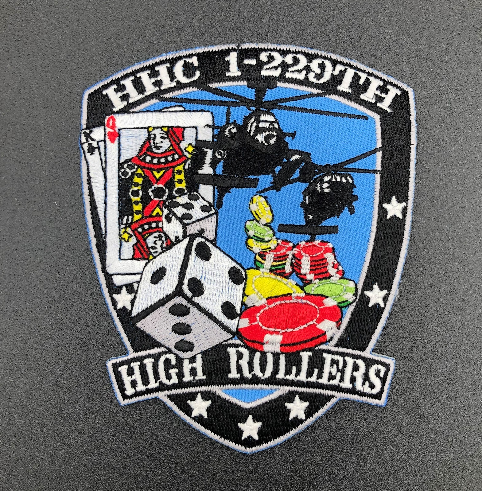 HHC 1-229th High Rollers Apache/Blackhawk Army Aviation Unit Patch OIF ...