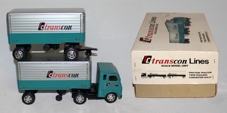 EX - NMIB Complete Japanese Tin Friction Transcon Lines Tractor Trailer ...