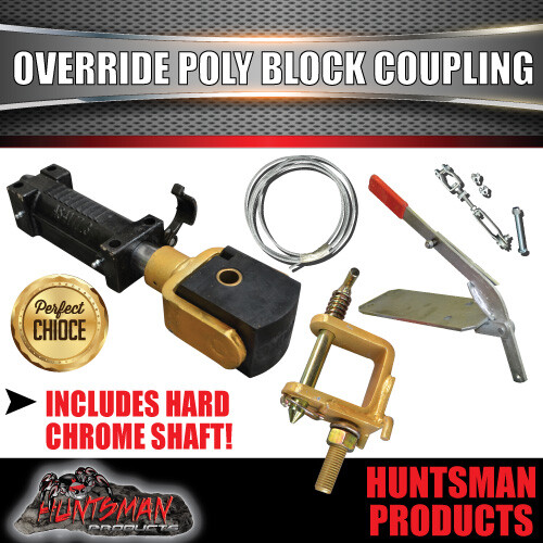 Off Road Mechanical Brake Poly Block Trailer Coupling Kit. Caravan ...