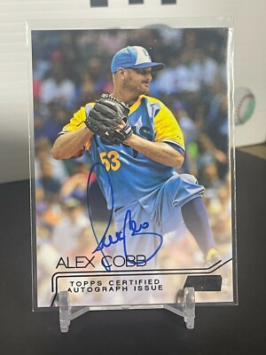 2015 STADIUM CLUB AUTOGRAPHS ALEX COBB #SCA-AC Numbered 31/50 | eBay