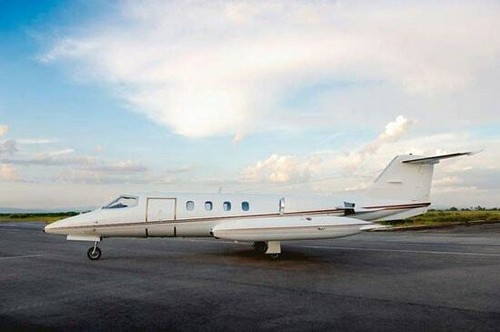 Learjet 25G Airplane Desk Wood Model Small New | eBay